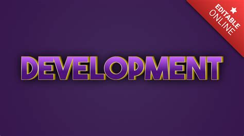 Development Text Effect Generator