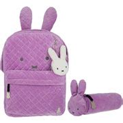 Mochila Miffy Set 2 En 1 Morado Yadatex Escolar Papelería Lumen