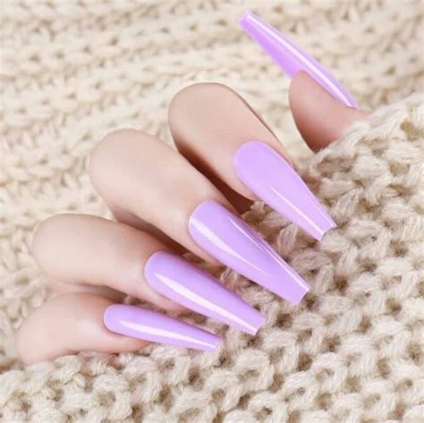 Vogue Nail Set Lilac Nails Vogue Nails French Acrylic Nails
