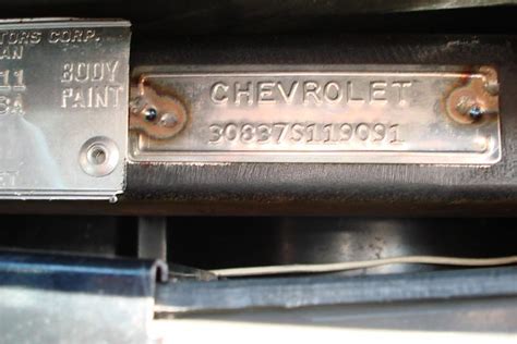 63 C2 Spot Welded Vin Tag Corvetteforum Chevrolet Corvette Forum