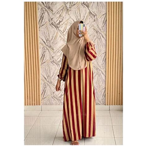 Jual Daster Gamis Busui Lengan Panjang Rayon Premium Shopee Indonesia