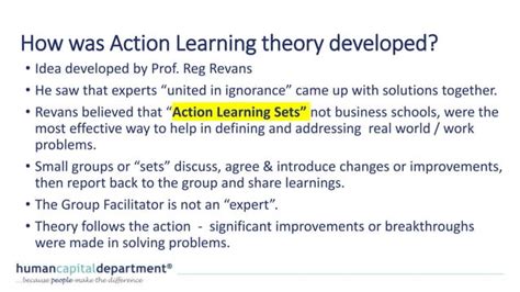 Action Learning Ppt