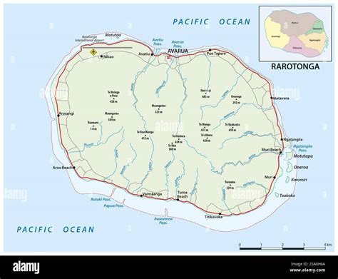 Island Rarotonga Map Cut Out Stock Images And Pictures Alamy