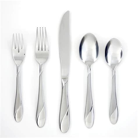Cambridge Silversmiths 20pc Swirl Flatware Set Friendly Home Goods