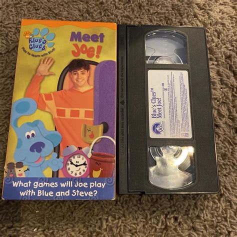 Blues Clues Meet Joe Vhs Tape Nick Jr Play To Learn Vintage 2002