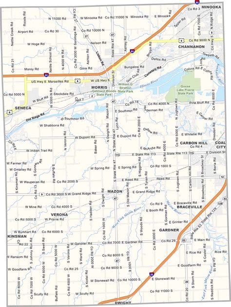 Kankakee County Map Illinois Us County Maps
