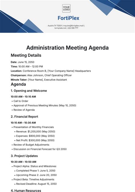 Free Administration Templates To Edit Online