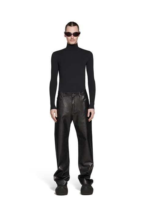 Balenciaga Medium Fit Pants In Black Editorialist