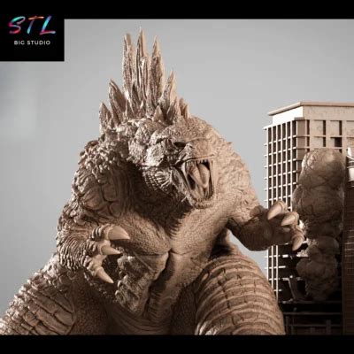 🔥 Diorama Godzilla Vs Kong Stl Figura Para Imprimir En 3d