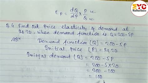 How To Find Price Elasticity Of Demand Class 11 Economics Elasticity Of Demand And Supply