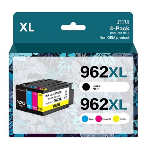 Uteful 962xl Ink Cartridges Combo Pack High Yield Replacement For Hp