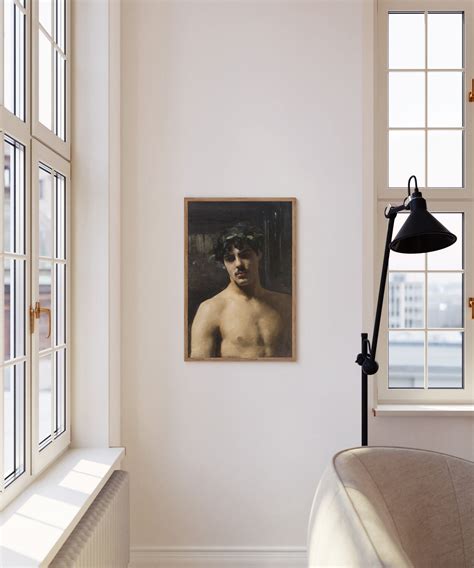Vintage Male Portrait Painting Portrait Of A Man Antique Downloadable