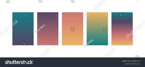 Pastel Color Gradient Set Background Web Stock Vector Royalty Free 2041897313 Shutterstock
