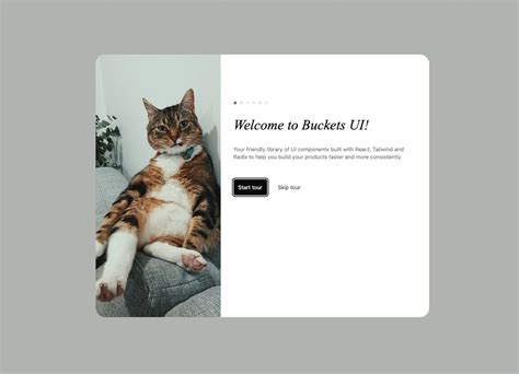 Dialog UI Elements Buckets UI