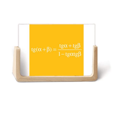 Mathematical Formula Expresses Computational Logarithm Photo Wooden Photo Frame Tabletop Display