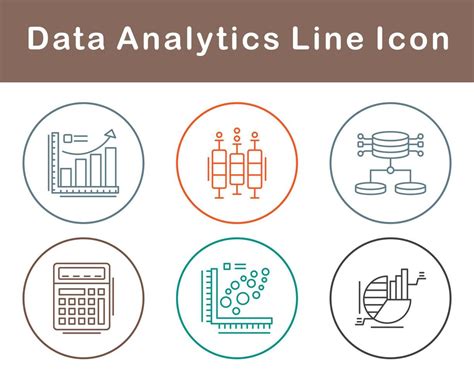 Data Analytics Vector Icon Set 21506495 Vector Art At Vecteezy