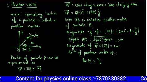 Position Vector And Addition Of Vector Problems Class 11 Vectors Class 11 Youtube
