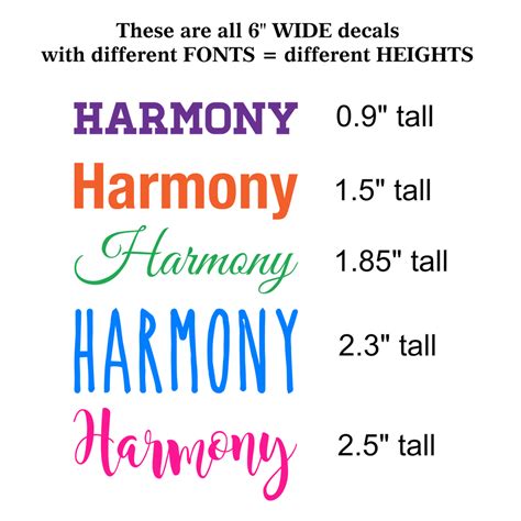 The Ultimate Guide To Decal Sizing Width Vs Height And Font Choice Exp