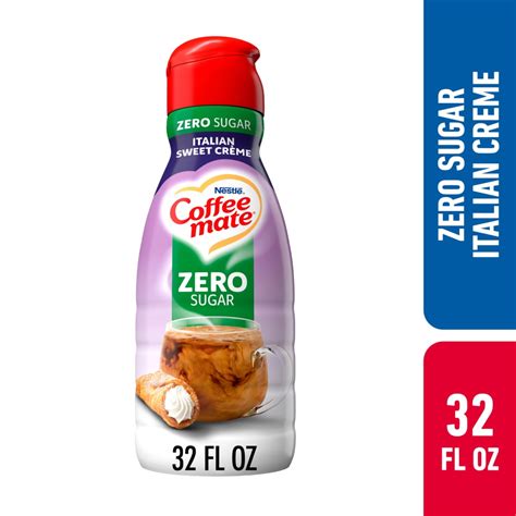 Coffee Mate Italian Sweet Crème Flavored Coffee Creamer Zero Added