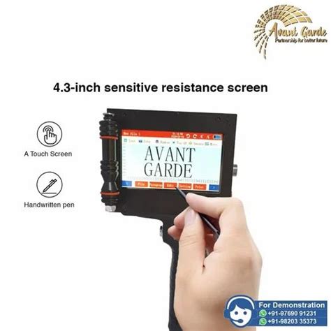 60 Piecemin Handheld Inkjet Batch Coding Machine Price Avant Garde Industries Ag8855 At