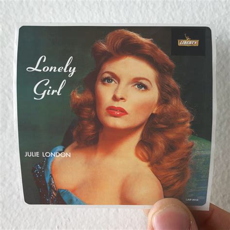 Julie London Lonely Girl Album Cover Sticker