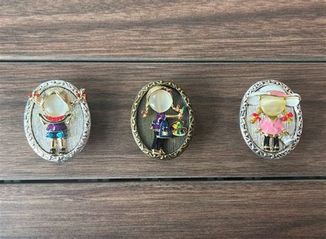 Enamel Cut Girl Drawer Knobs Lovely Girl Cabinet Gothic Etsy