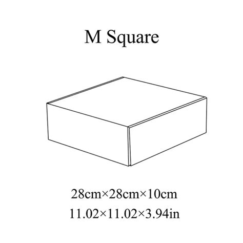 Medium Square Red Corrugated Mailer Box Geotobox