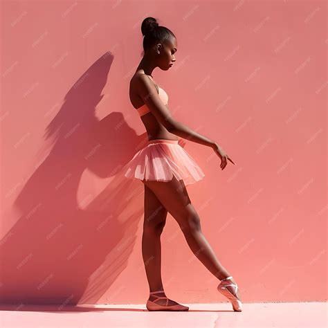 Premium Photo Ballerina Shadow Cast On Wall Graceful And Poised With