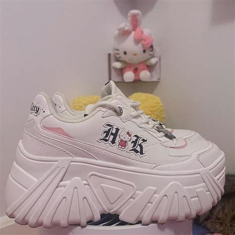 Bershka X Hello Kitty Platforms Shoes Hello Kitty Depop