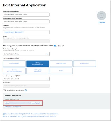Password Reset Page Configuration