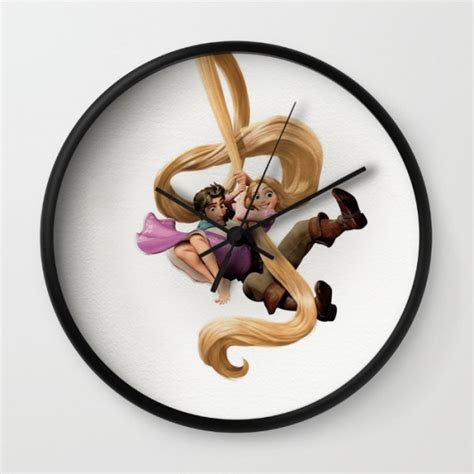 Rapunzel Long Hair Printed Wall Clock Buyonpk