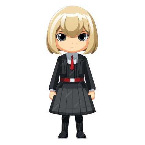 Premium Ai Image Cute Female Anime Character In Unique Rubber School