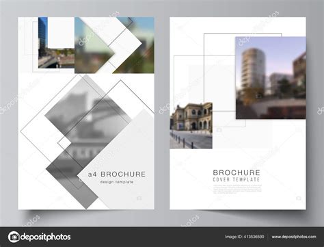 Vector Layout Of A4 Format Cover Mockups Design Templates With Geometric Simple Shapes Lines Vector Layout Of A4 Format Cover Mockups Design Templates With Geometric Simple Shapes Lines