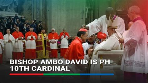 Bishop Ambo David Is Philippines 10th Cardinal Abs Cbn News Youtube