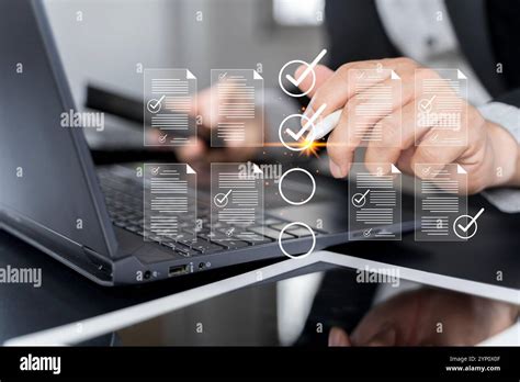 Checklist Business Performance Monitoring Concept Business Using
