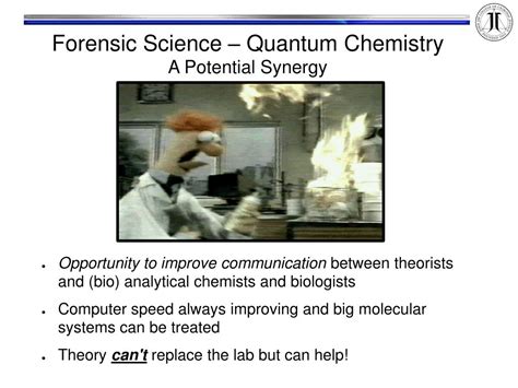 Ppt What Quantum Chemistry Can Do For Forensic Science Powerpoint