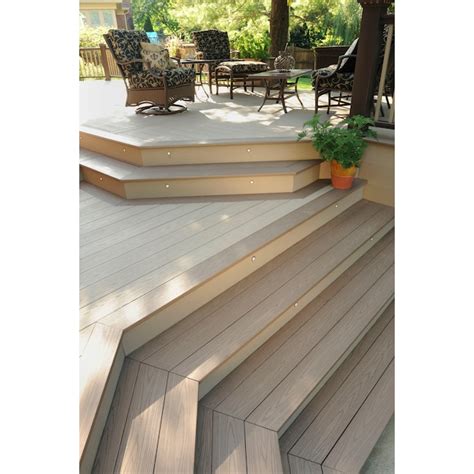 Timbertech Harvest 12 In Brownstone Pvc Deck Board Sample In The Deck