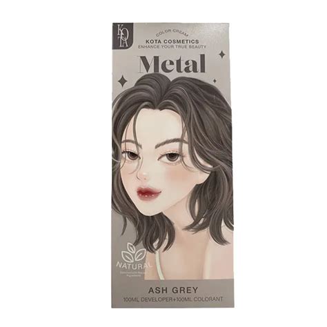 Kota 코타 헤어 염색 크림 애쉬 그레이