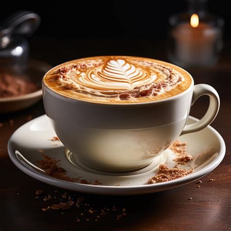 Premium Ai Image A Cappuccino Coffee