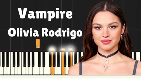 Olivia Rodrigo Vampire Easy Accompaniment Piano Tutorial Youtube