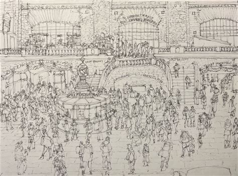 Sheldon Chevannes On Linkedin 2nd Attempt At Drawing The Grand Central