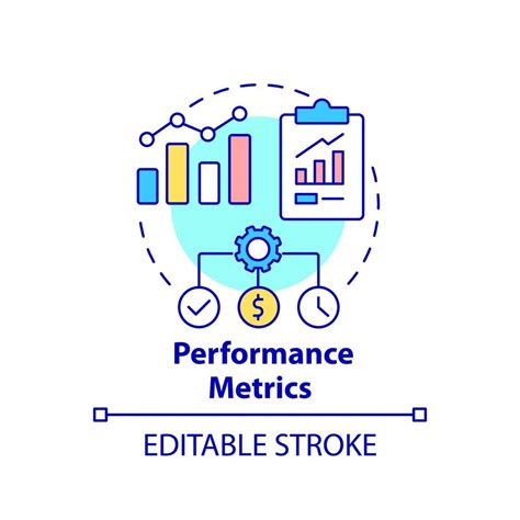 Performance Metrics Concept Icon Application Of Business Intelligence Abstract Idea Thin Line