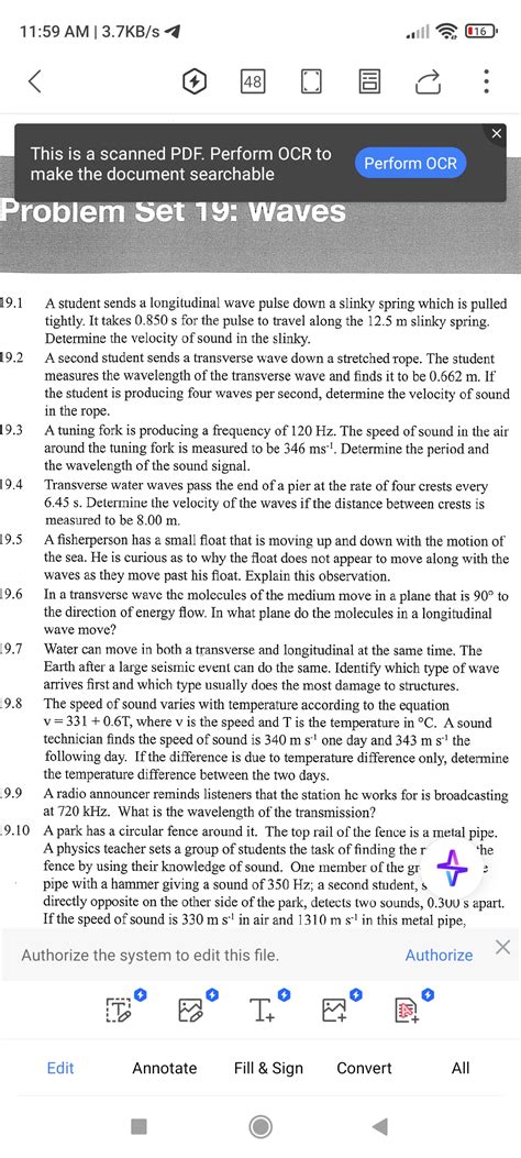 Physics Wave Questions 191 A Student Sends A Longitudinal Wave Pulse Do