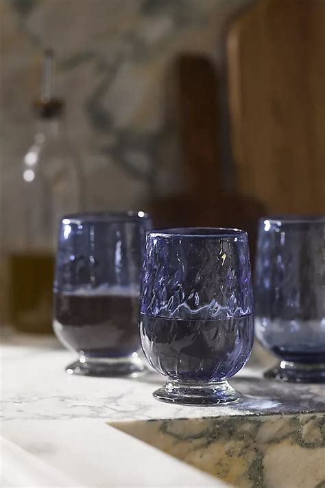 Greer Glass Goblets Set Of 4 Anthroliving
