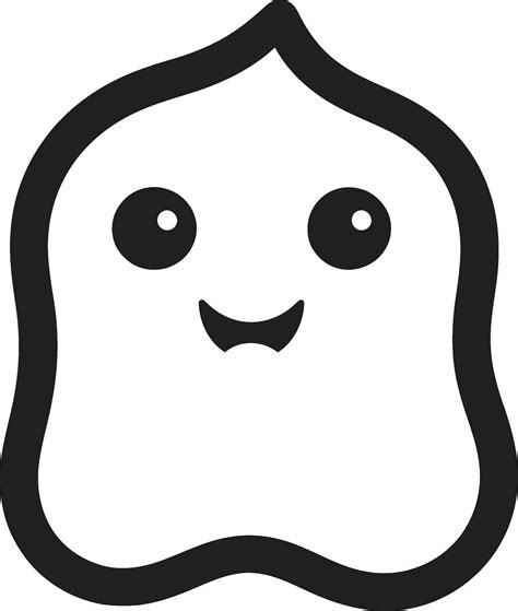 Ghastly Glee Cute Ghost Vector Design Whispering Wisp Black Ghost Icon 36573873 Vector Art At