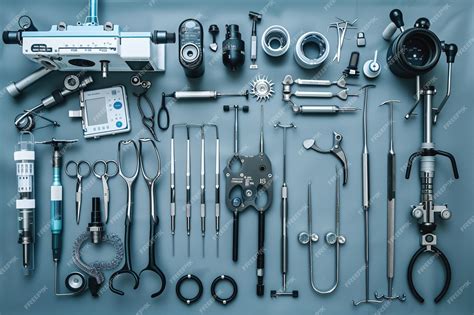 Premium Photo Assorted Surgical Instruments And Medical Tools On Blue