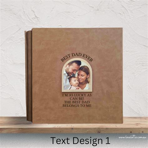 Personalised Dad Memory Book Father Daughter T Custom Father Son