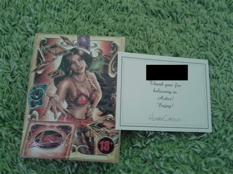 Nice Touch On Sending The Sex Card Game With A Customized Thank You
