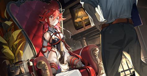 Rule 34 1boy Absurdres Alternate Costume Belt Bondage Bound Chair