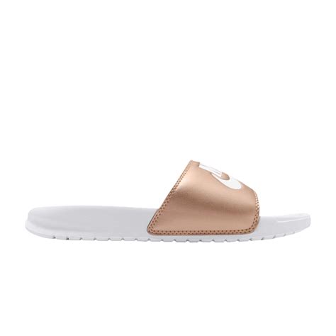Nike Wmns Benassi Jdi Metallic Red Bronze Gold Editorialist